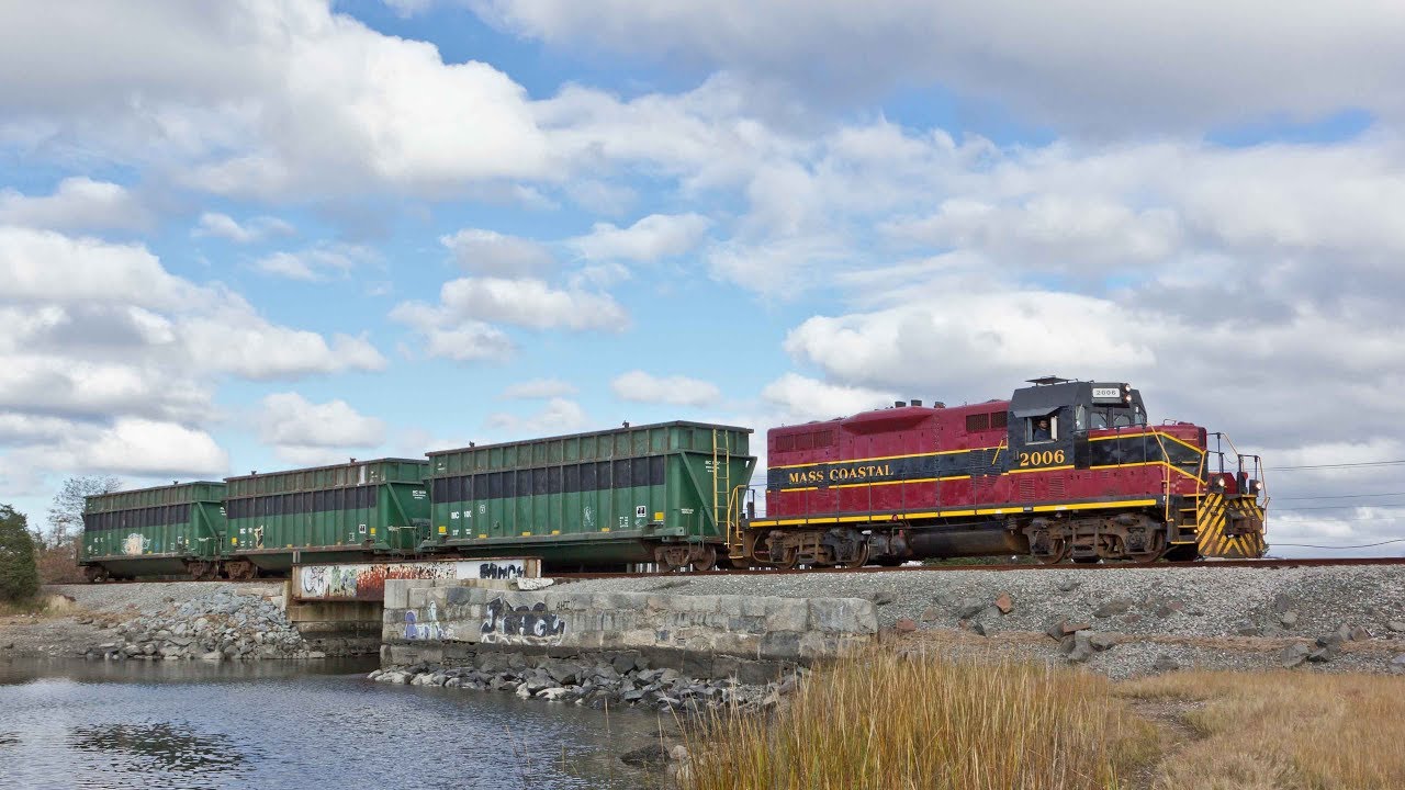 Mass Coastal Freight on the Falmouth Line, 11-15-17 - YouTube