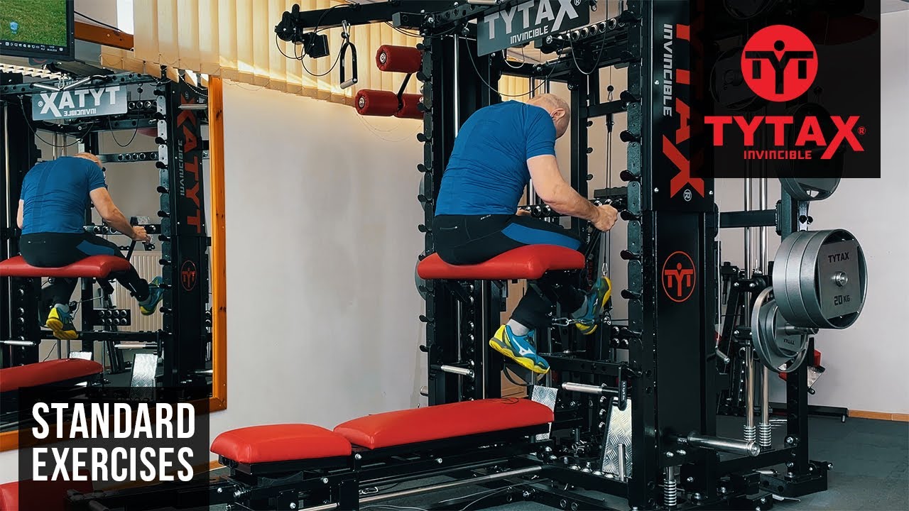 TYTAX® T1-X | Seated Alternating Cable Leg Curl - YouTube