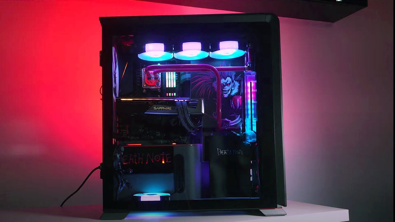 death note ANIME pc build EKWB AMD RYZEN sapphire PHANTEKS - YouTube