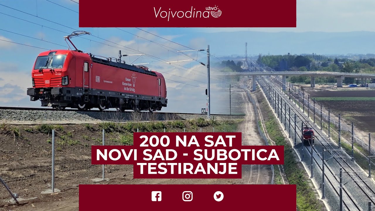 Novi Sad - Subotica - 200 na sat (Testiranje) - YouTube