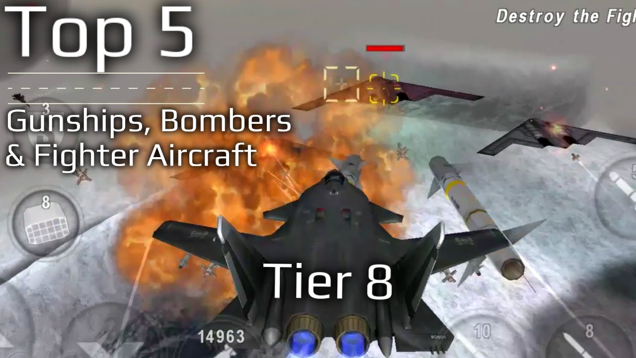 Gunship Battle: Top 5 Gunships, Bombers and Fighter Aircraft of T8 ...