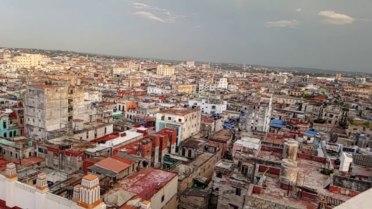 My trip to Cuba, an aerial view of Havana from the Bacardi Tower - YouTube