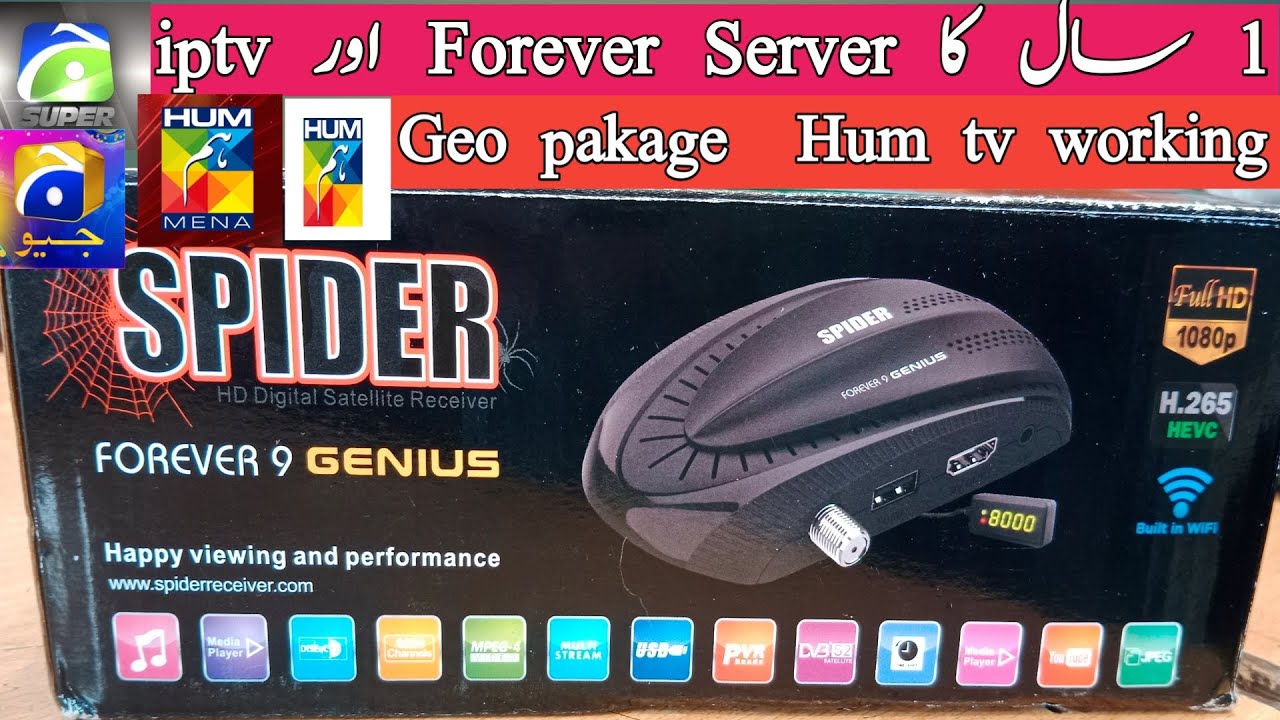 SPIDER FOREVER 9 GENIUS RECEIVER UNBOXING AND INFO | New Satellite ...