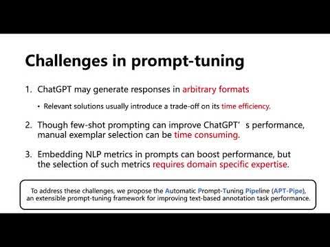 [rfp1945] APT-Pipe: A Prompt-Tuning Tool for Social Data Annotation using ChatGPT - YouTube