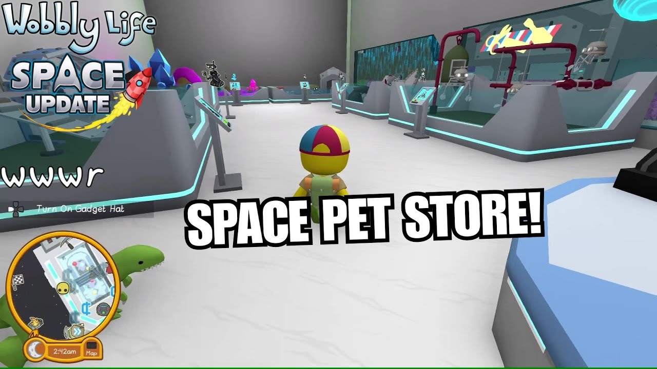 SPACE PET STORE LOCATION! Wobbly Life Space Update! - YouTube