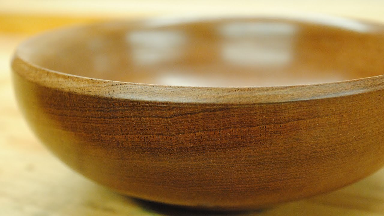 Learning Woodturning - A Small Sapele Bowl. - YouTube