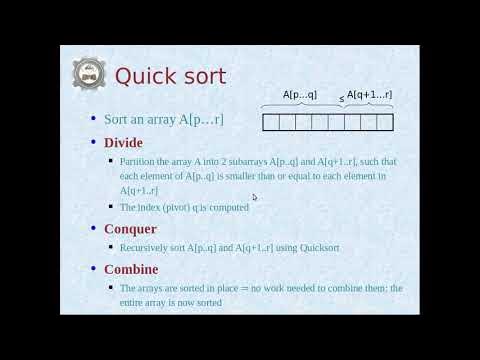 QuickSort in Urdu/Hindi Part 1 - YouTube