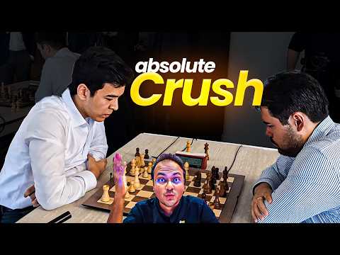 Nodirbek Abdusattorov crushes Nakamura in just 22 moves | CRAZY OPENING | Uzbekistan vs USA