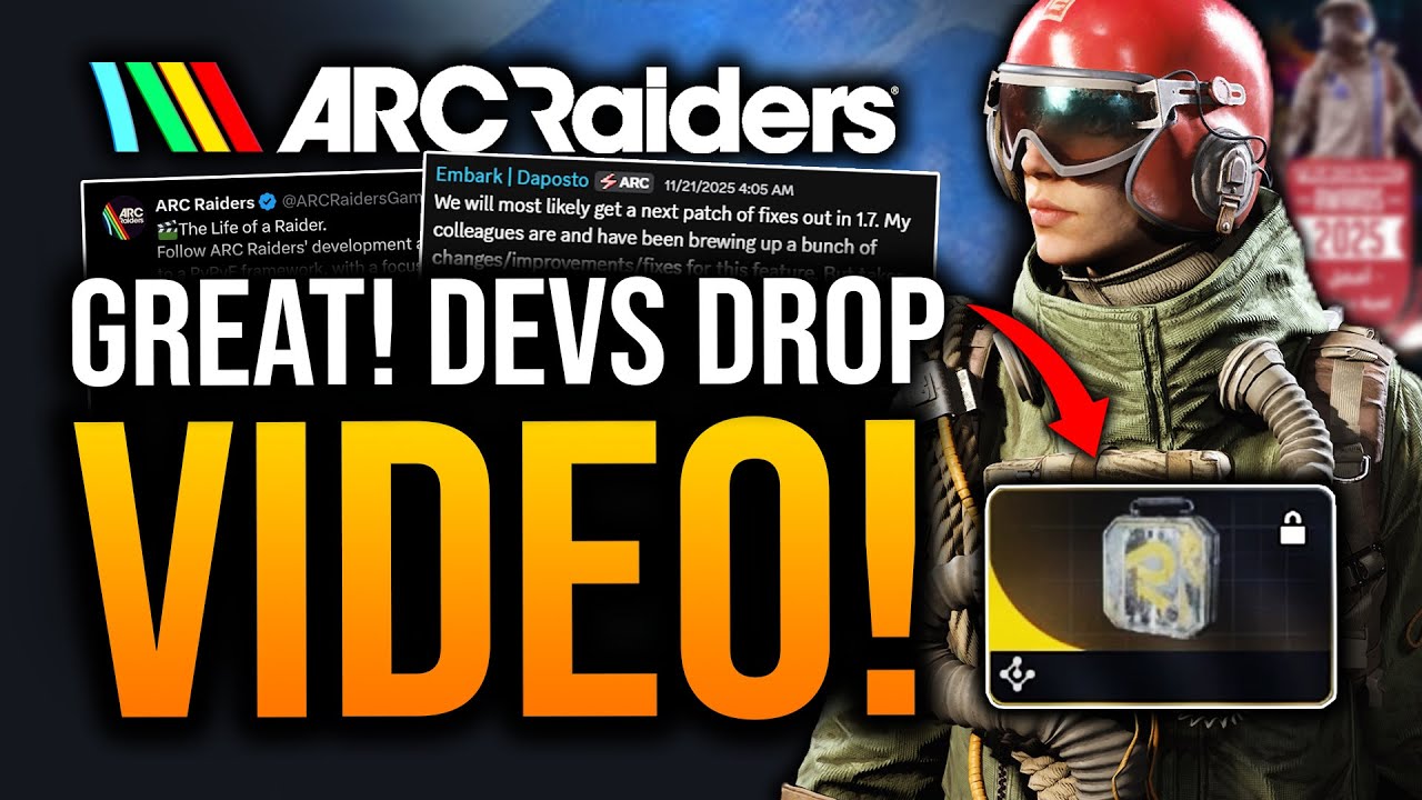 ARC Raiders Devs Talk Next Patch, Expedition & Cosmetic Bug! - YouTube