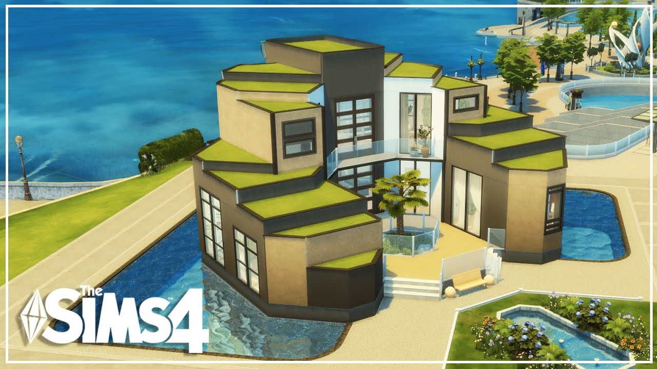 Cascade House | NO CC | Sims 4 Speed Build - YouTube