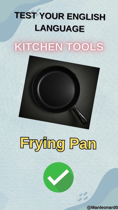 English Kitchen Tools Quiz Challenge Part 1 - YouTube