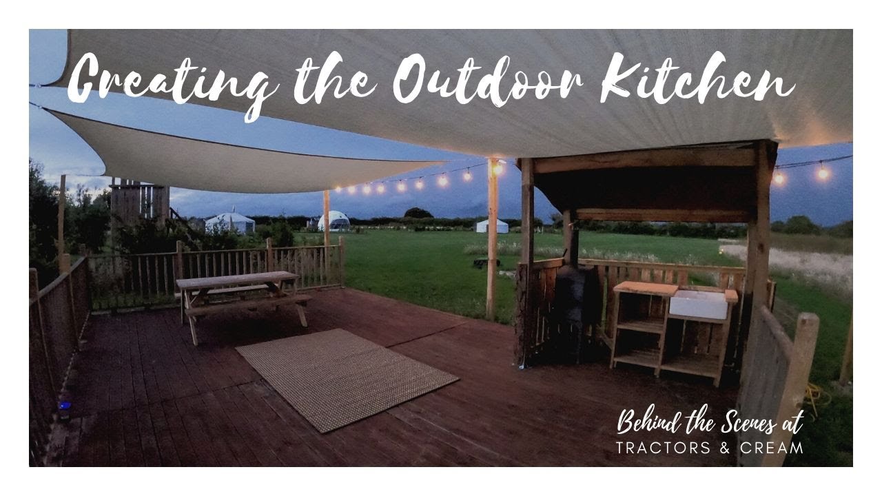 Building an Outdoor Kitchen for our Glamping Site - YouTube