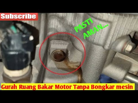 Cara membersihkan ruang bakar motor | tanpa bongkar mesin - YouTube