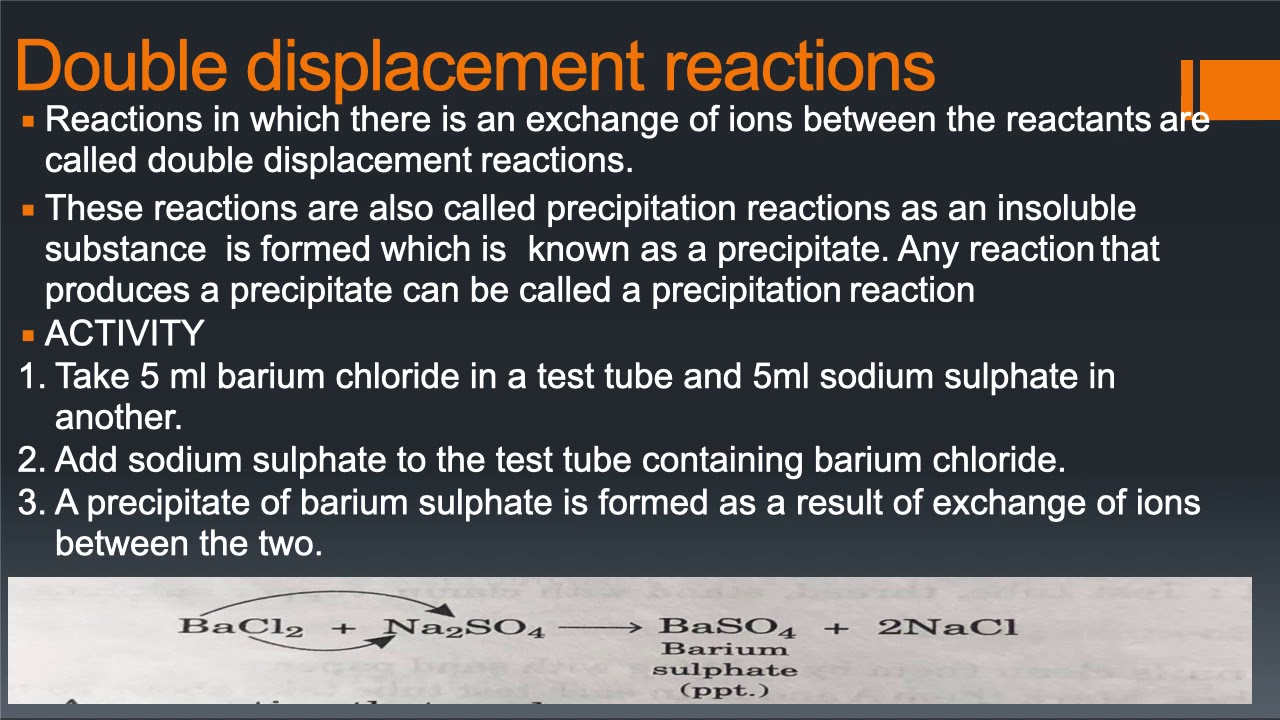 Chemical reactions and equations Part II/Chapter-1,Class-X,Part -II ...