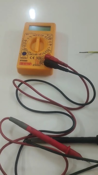 How To Check Continuity Using Multimeter In Tamil Multimeter Howtoconnect Ammeter Continuity