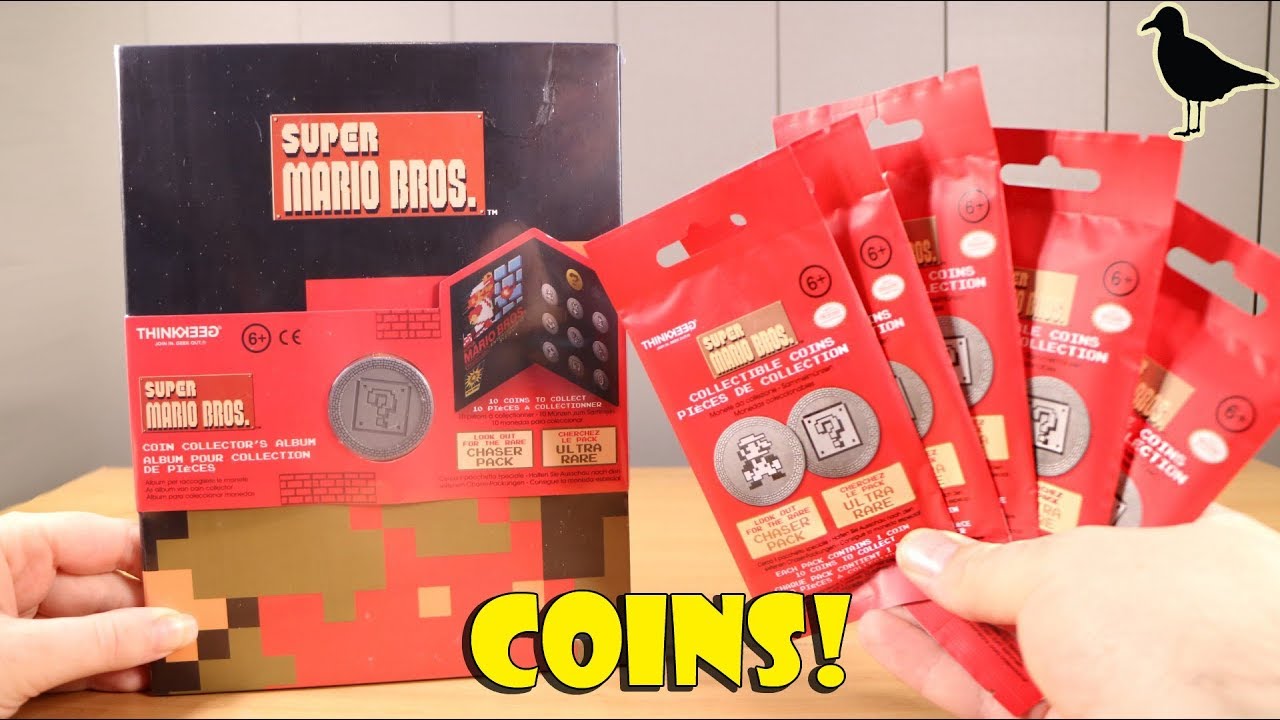 Super Mario Bros Collectible Coins Opening & Collector's Album ...