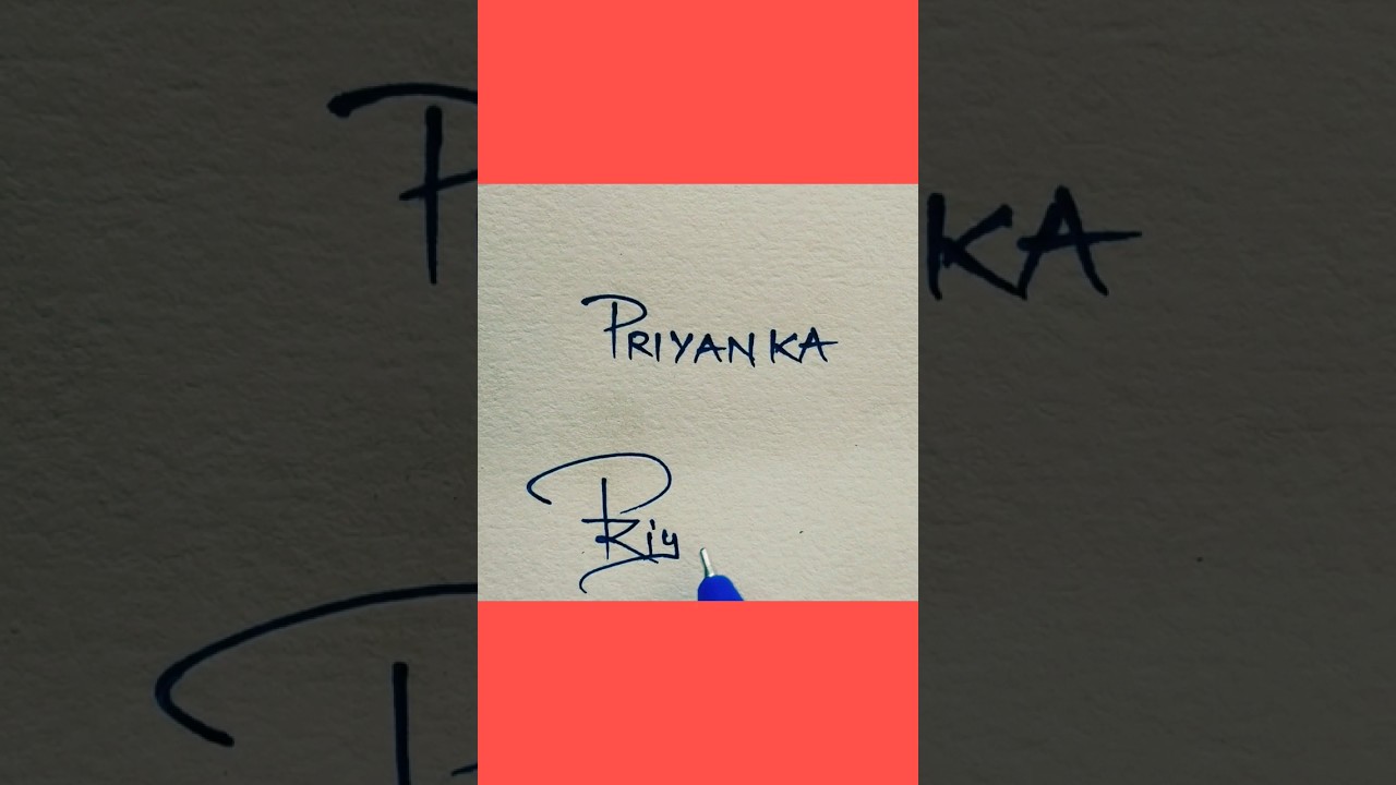 signature #PRIYANKA #shorts#viral#newshorts - YouTube