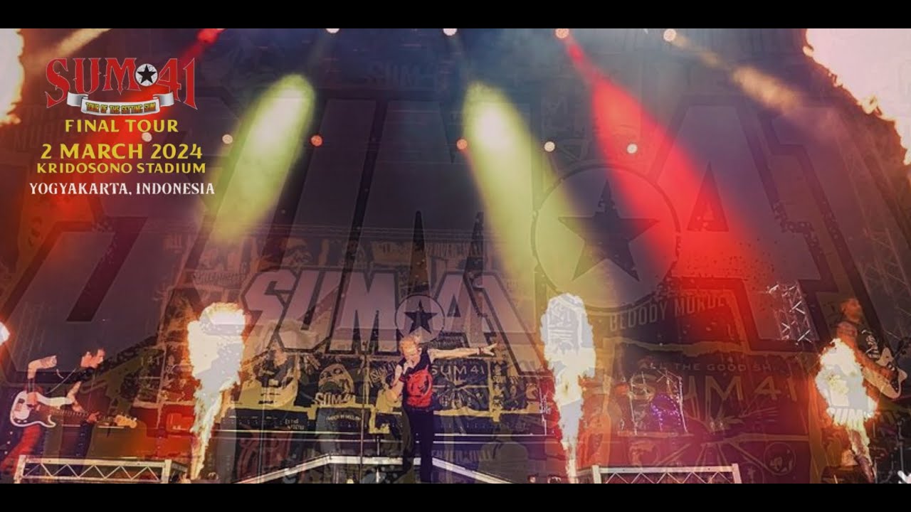 SUM 41 - LANDMINES (LIVE) IN YOGYAKARTA, INDONESIA 2024 - YouTube