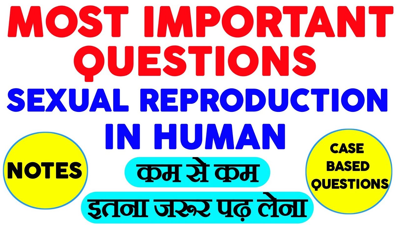 Most Important Questions - Sexual Reproduction in Human - Class 10 ...