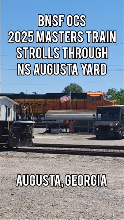 BNSF OCS Masters Train Strolls through NS Augusta Yard #train - YouTube