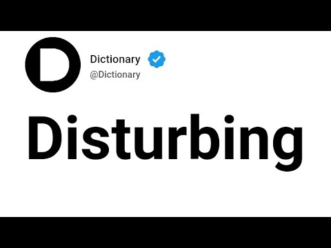 Disturbing Meaning In English - YouTube