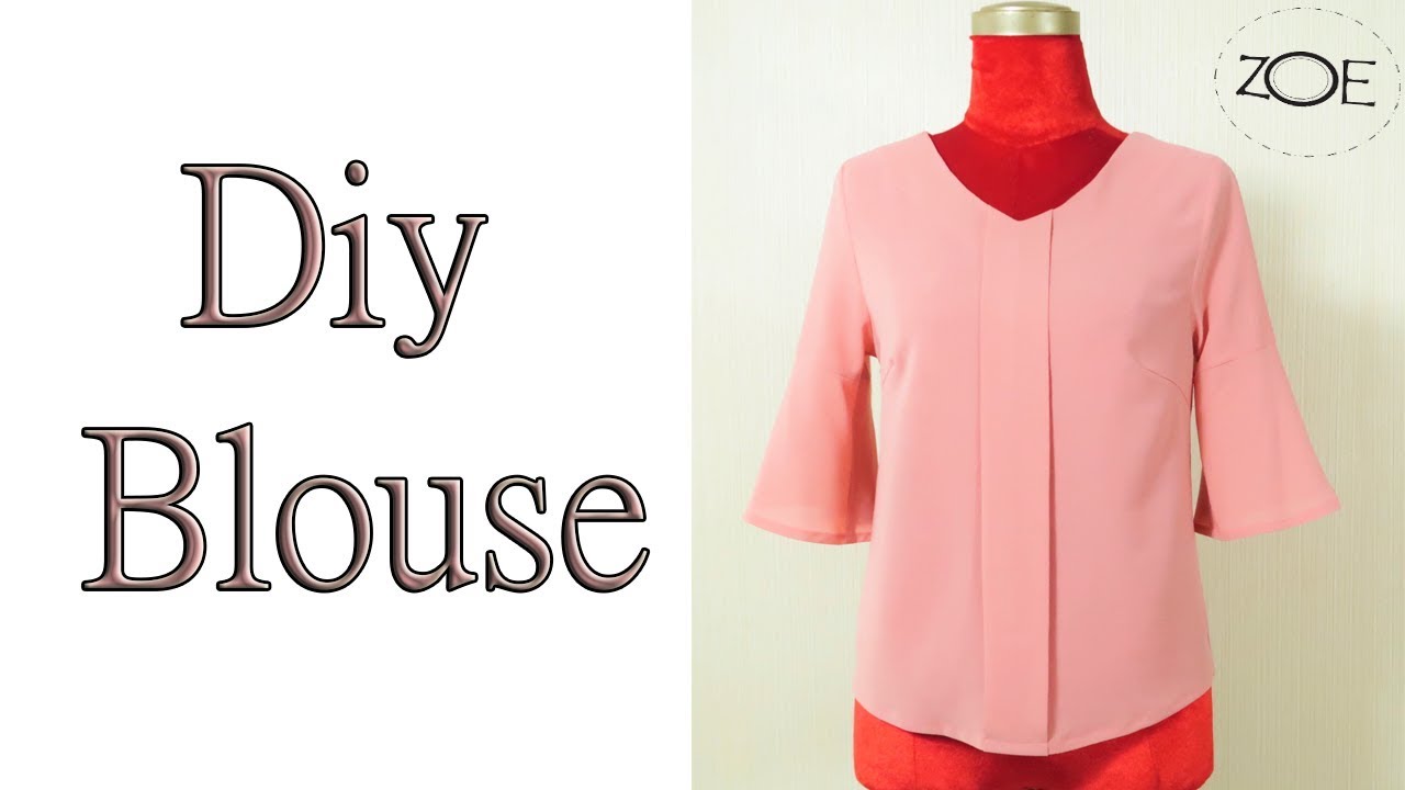 DIY Sewing Blouse Develop Basic Pattern Zoe DIY - YouTube