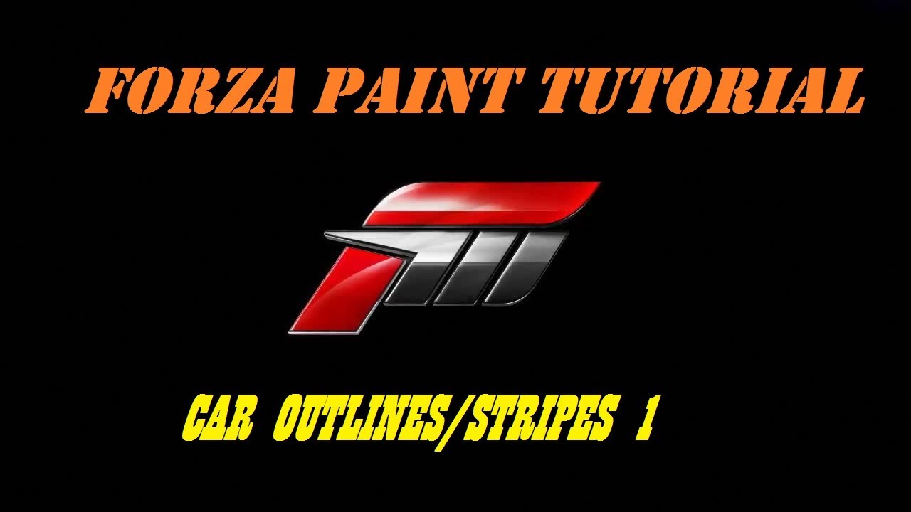 FORZA 4 Painting Tutorial- Car Outline/Stripes 1 - YouTube