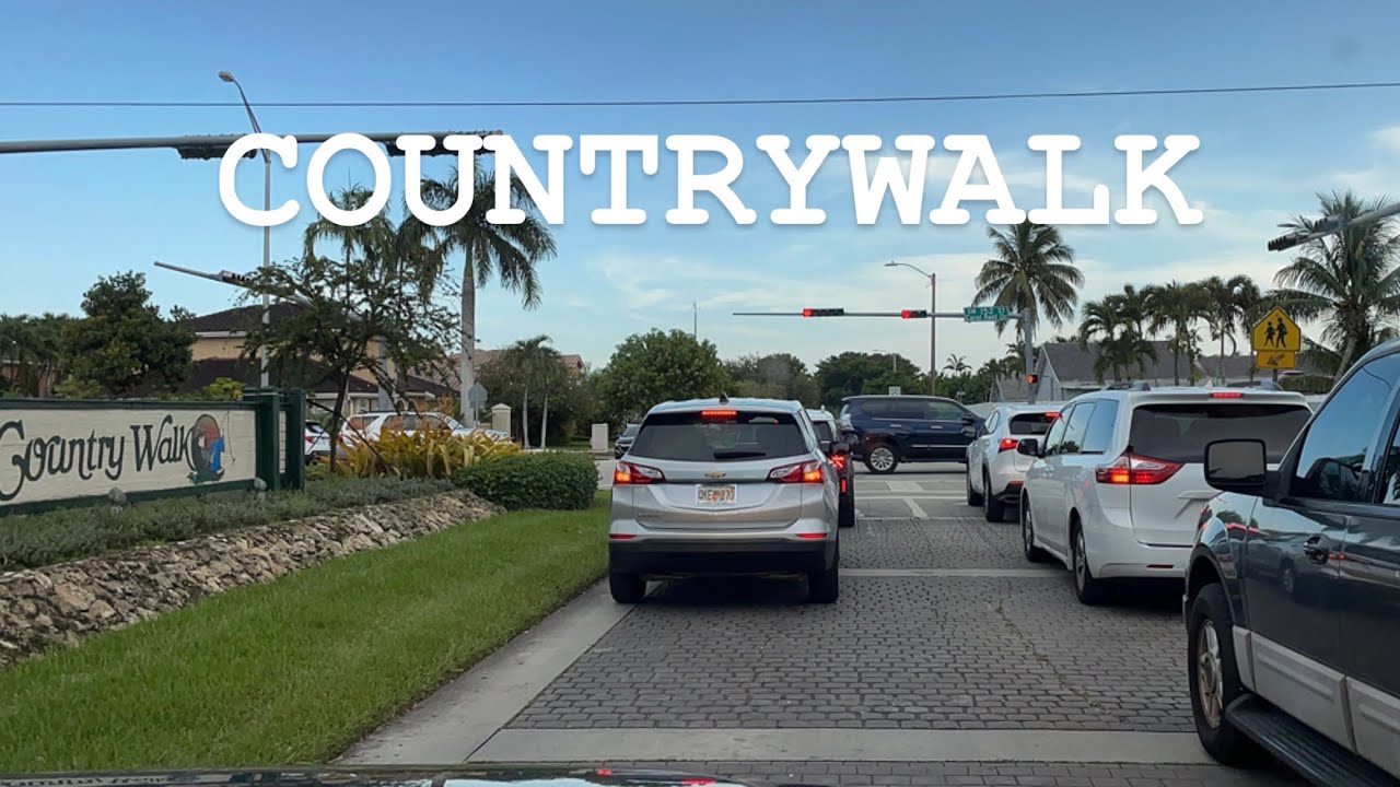 Driving Miami 4K - Country Walk in southwest Miami Dade rebuilt after ...
