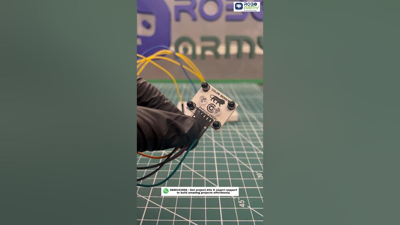 DIY Colour sensing music LED System #scienceproject #arduinoproject #colourdetection #roboarmy ...