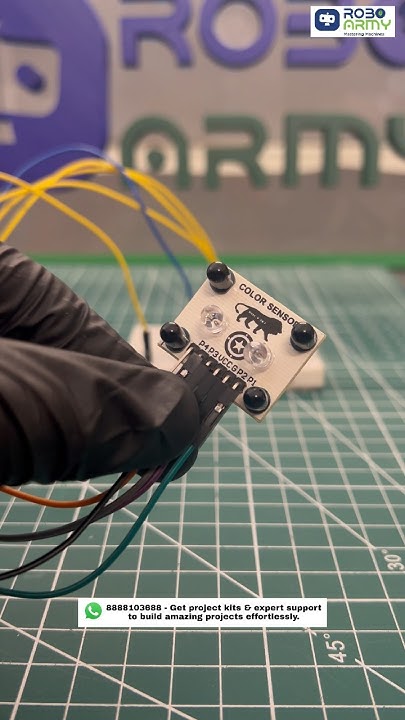 DIY Colour sensing music LED System #scienceproject #arduinoproject #colourdetection #roboarmy ...