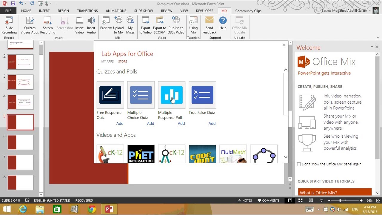 Office mix part 3 - YouTube