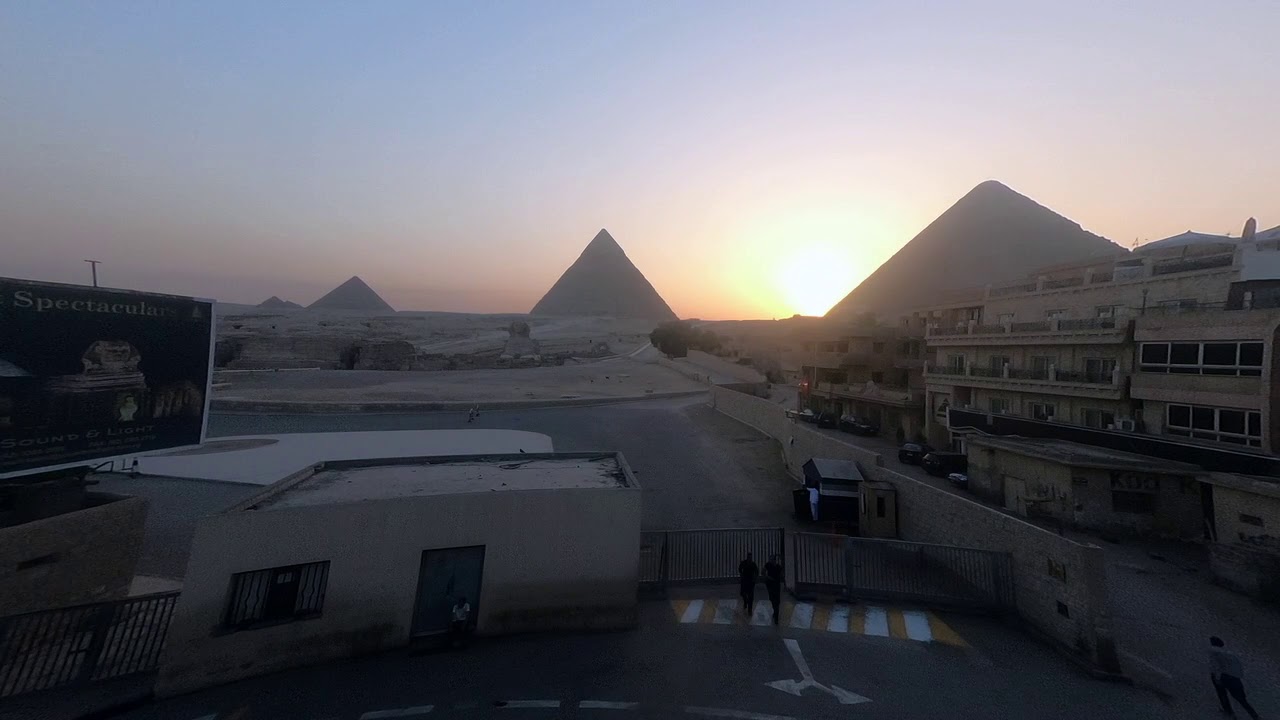 GoPro HERO6 1080HD Time Lapse | Sunset at Pyramids of Giza, Egypt - YouTube
