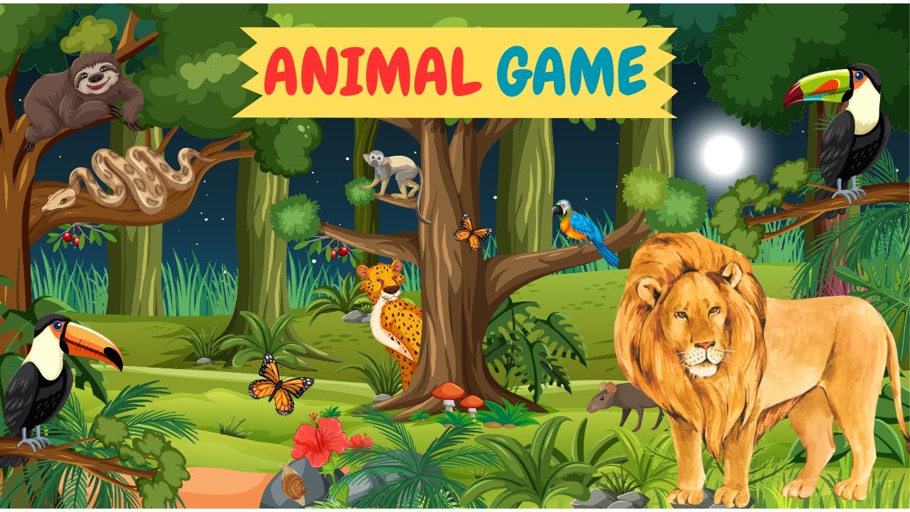 Animal Game|Guess The Right Animal Game|Animal Learning|Educational ...