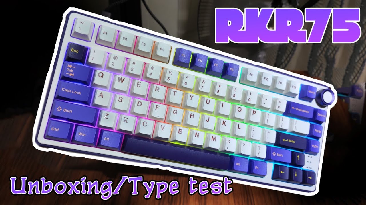 Royal Kludge R75 (RK R75) - Unboxing + Sound Test - YouTube