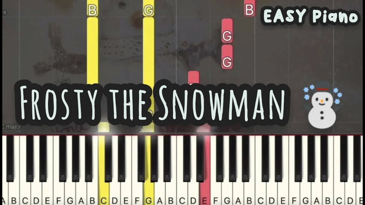Frosty the Snowman | Christmas Carol | X'mas Song (Easy Piano, Piano ...