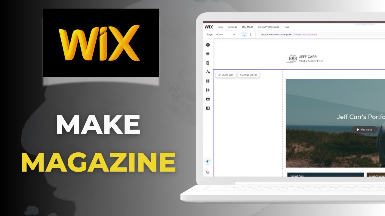 How to Make a Magazine Website in Wix - YouTube