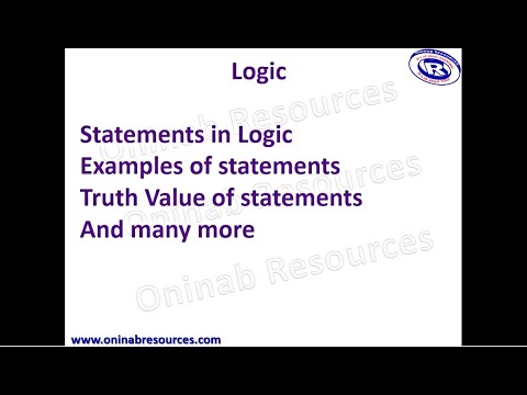 Logic: Statement in Logic - YouTube