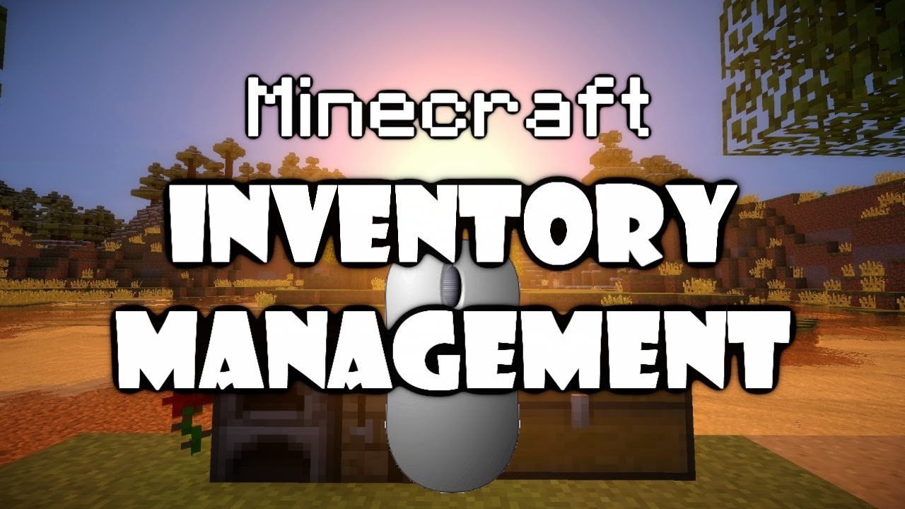 Minecraft Inventory Management Tips - YouTube