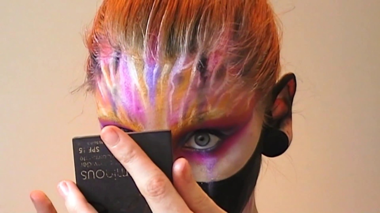 Abstract Creative Fantasy Makeup Tutorial In The Process - YouTube