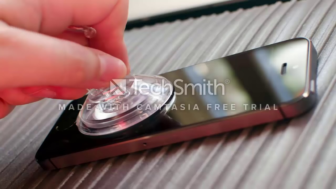 Remove the screen stain with a suction cup - YouTube