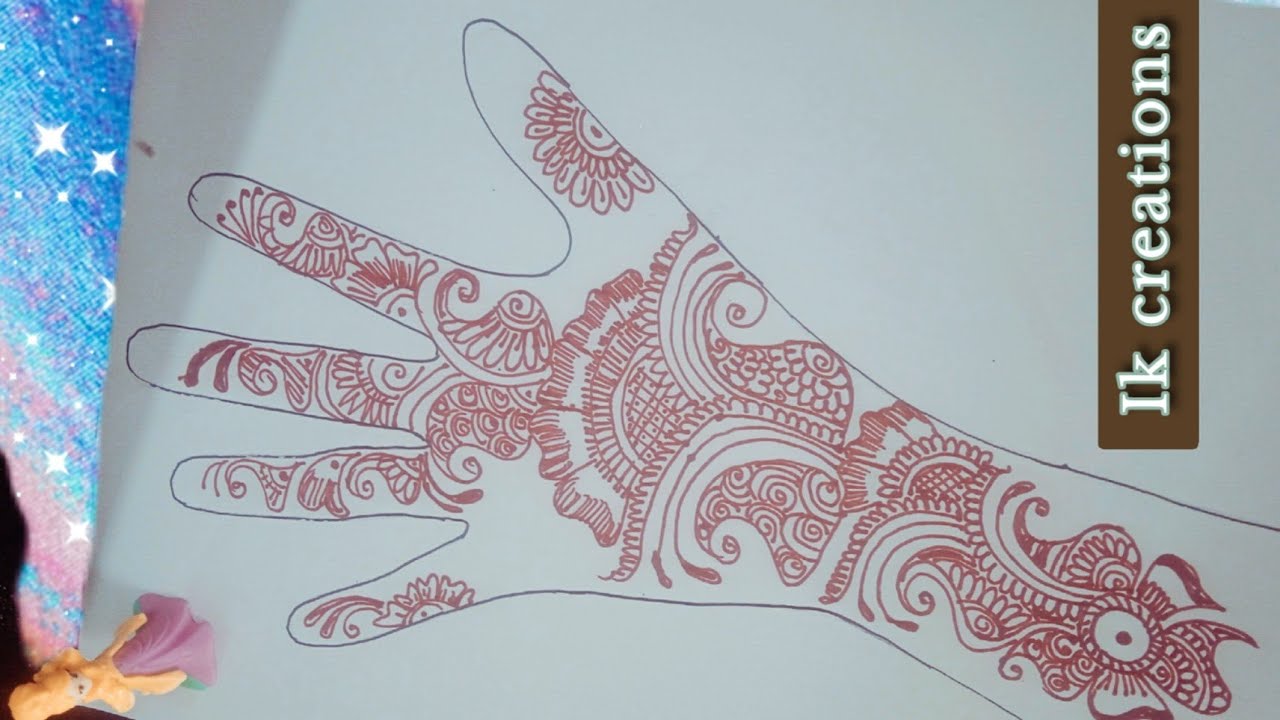 Simple Arabic design -5 #beginnermehndidesign #youtube #arabicmehndi ...