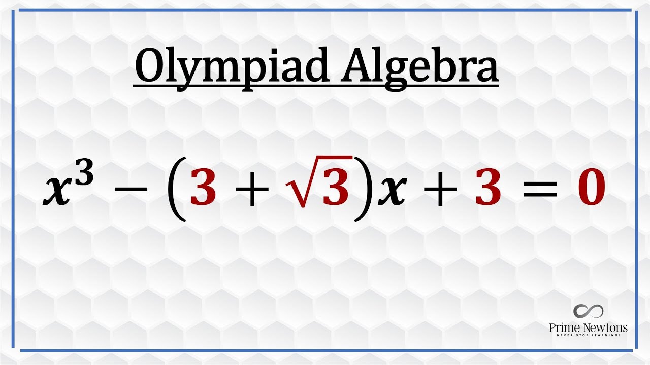 Olympiad Algebra - YouTube