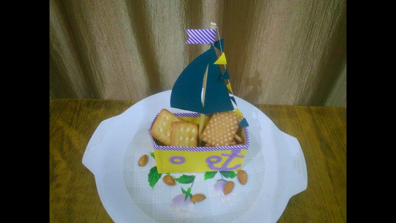 Party Snacks with DIY Paper Boat - YouTube