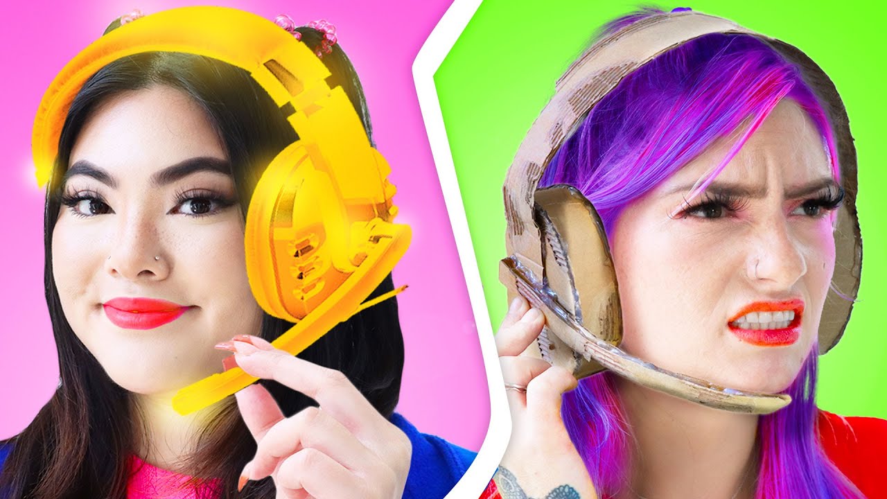 RICH GAMER VS BROKE GAMER | BODY SWITCH CHALLENGE BY CRAFTY HACKS - YouTube