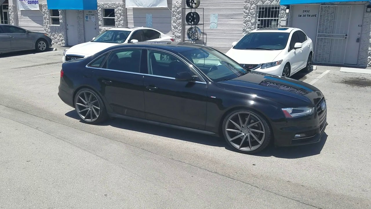 877-544-8473 20 Inch Ruff Racing R2 Gunmetal Lowered Audi A4 S4 Rims ...