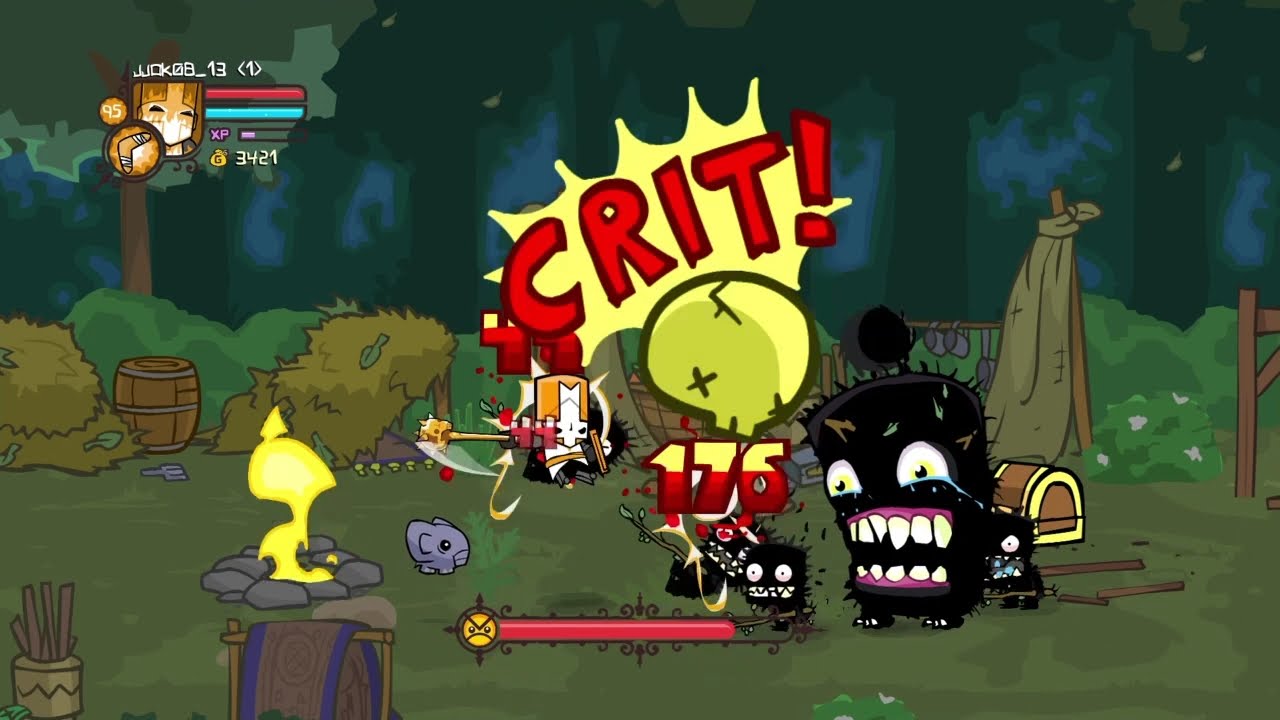 Castle Crashers - Insane Mode Forest Entrance & Thieves' Forest No Hit + BLOOPERS!!! - YouTube