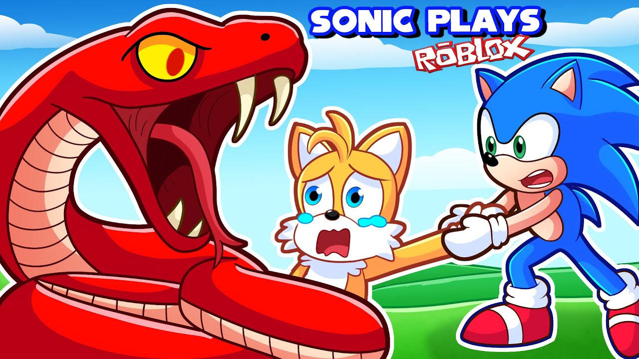 🦔 ESCAPE CREEPY SNAKE! [SCARY GAME] | Sonic Plays Roblox Giant Snake ...