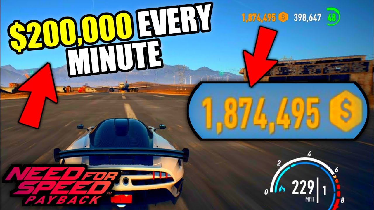 Need For Speed Payback Money Glitch | $200,000k Every 1 Minutes ...