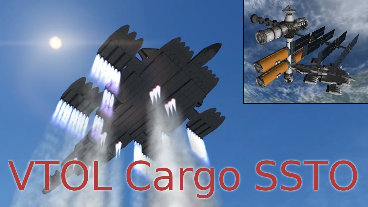 4k-Ton VTOL Cargo SSTO - YouTube