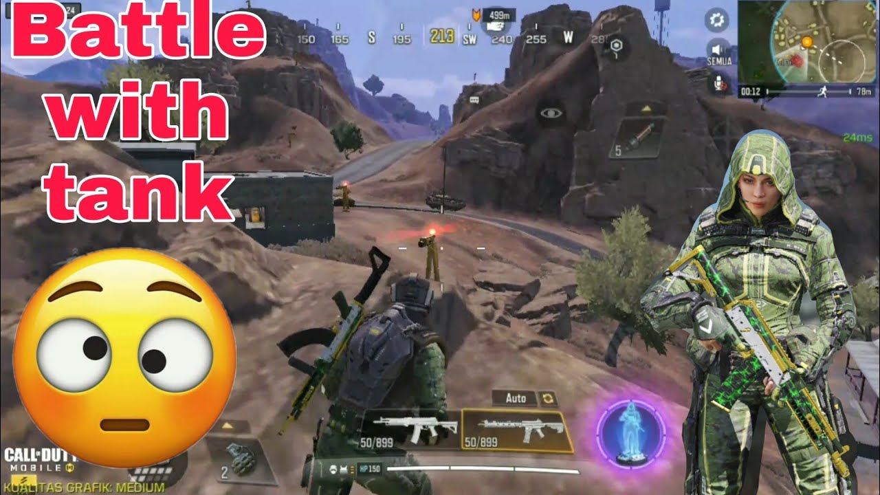 Battle with tank. Solo vs squad. New skin Outrider jungle. In Call Of ...